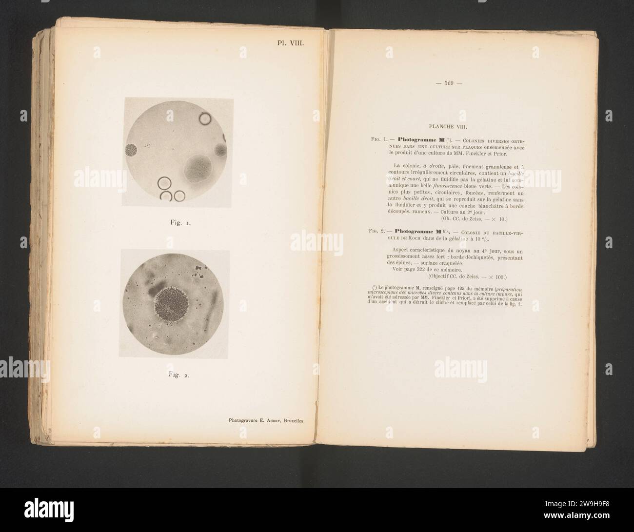 Two microscope recordings from Cholera, Émile van Ermemgem, c. 1875 ...