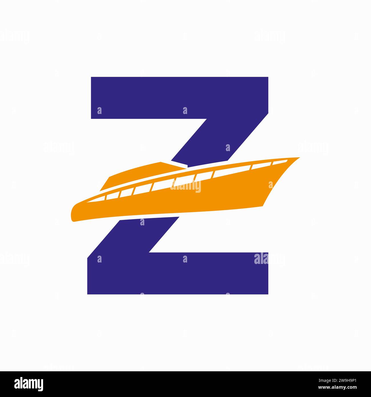 Boat Logo With Z Letter. Ship Icon, Yacht Logo Symbol Stock Vector ...
