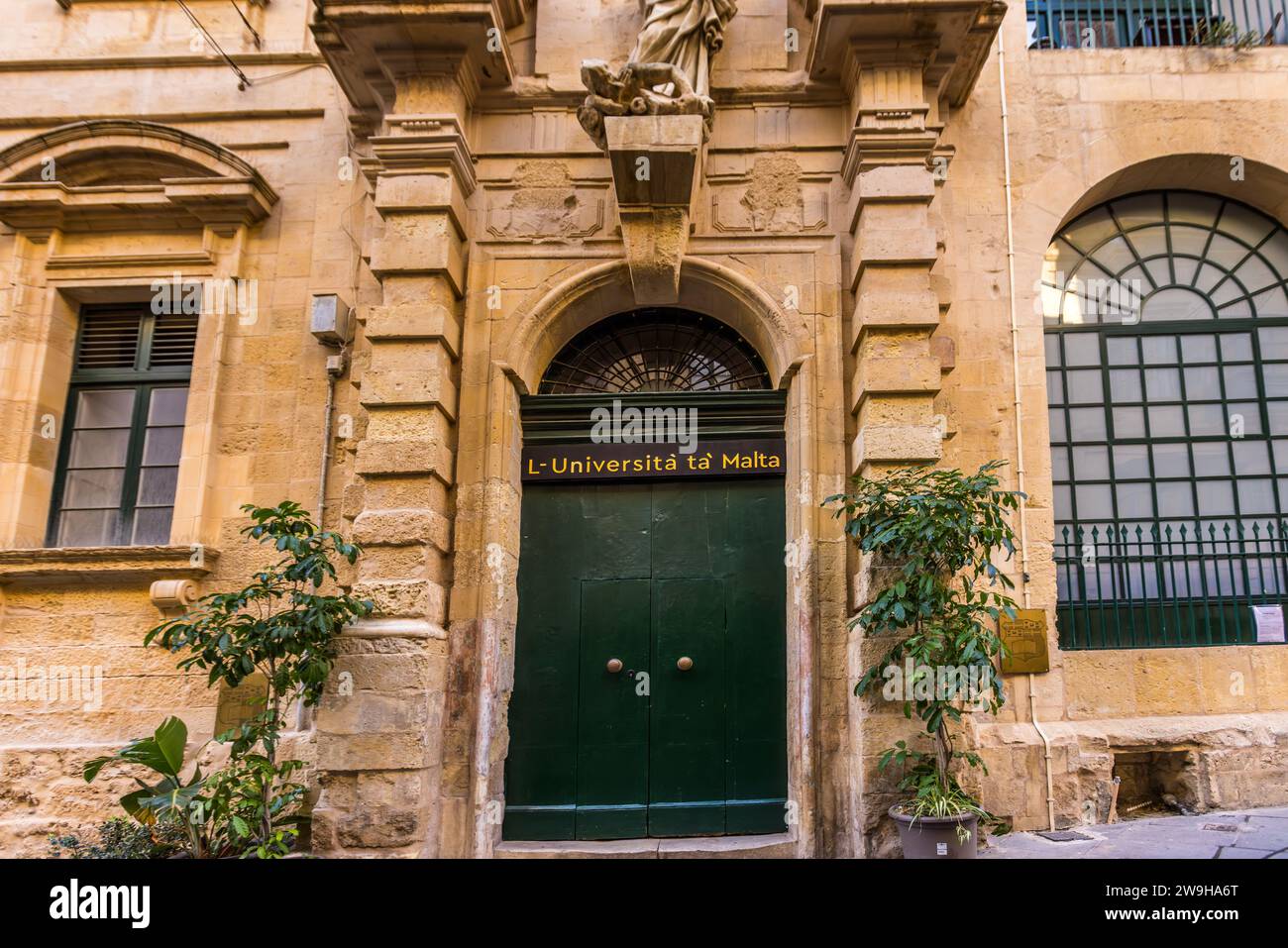 Entrance to the University of Malta in Valletta, Malta Stock Photo - Alamy