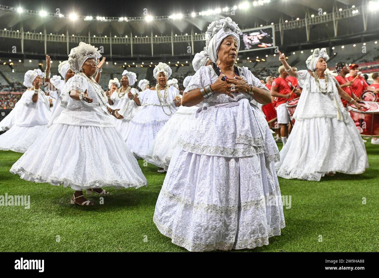 Rio, Brazil - december 27, 2023, zico all-star game, performance by the ...