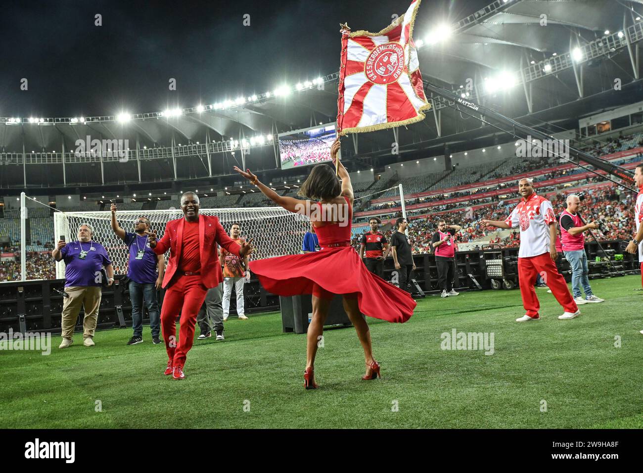 Rio, Brazil - december 27, 2023, zico all-star game, performance by the ...