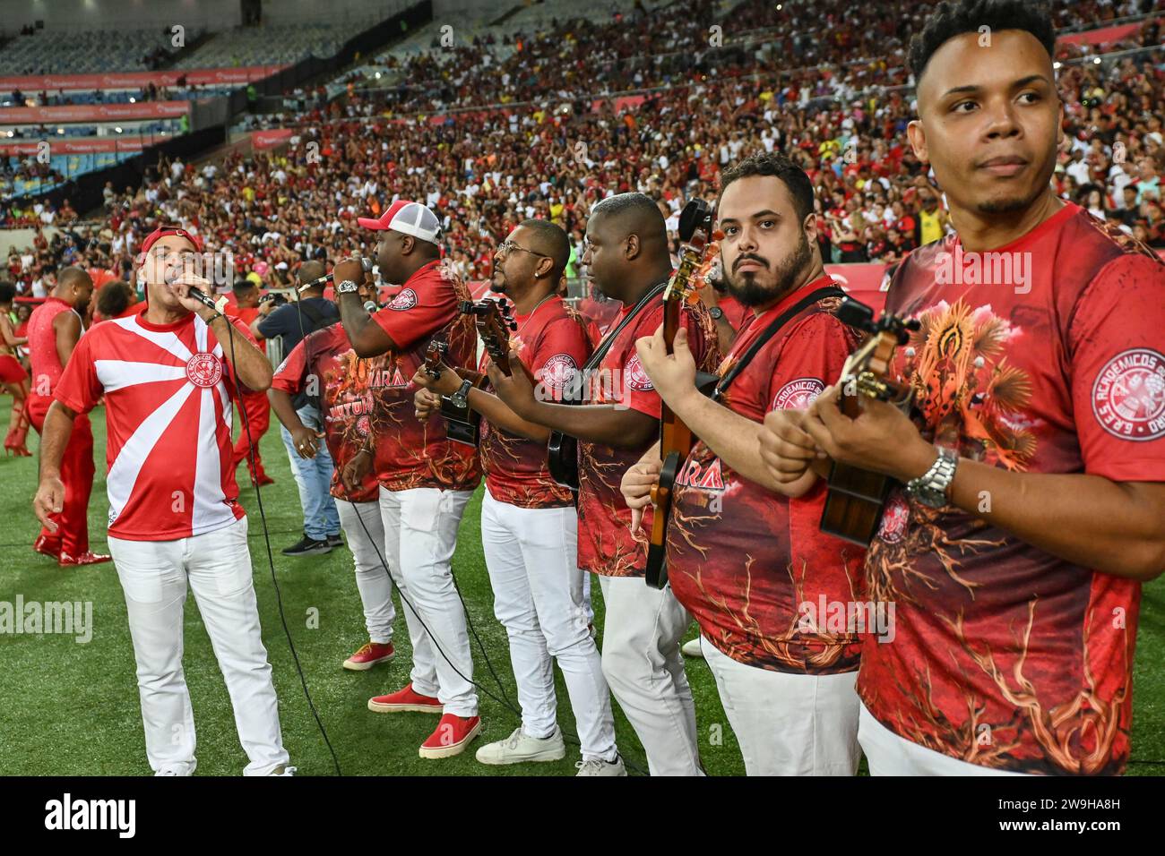 Rio, Brazil - december 27, 2023, zico all-star game, performance by the ...