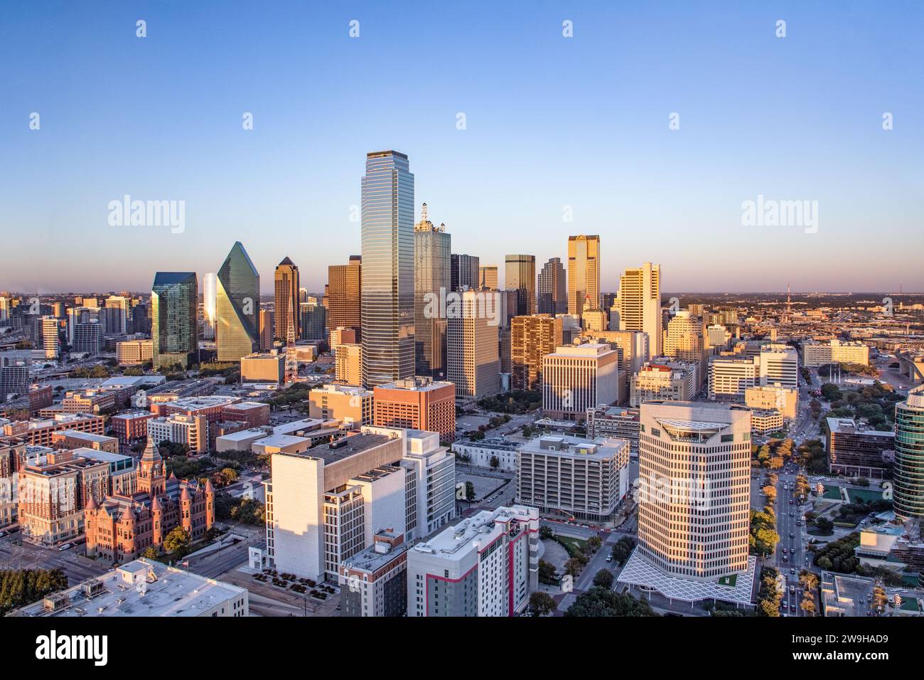 scenic skyline in late afternoon in Dallas, Texas, USA Stock Photo - Alamy