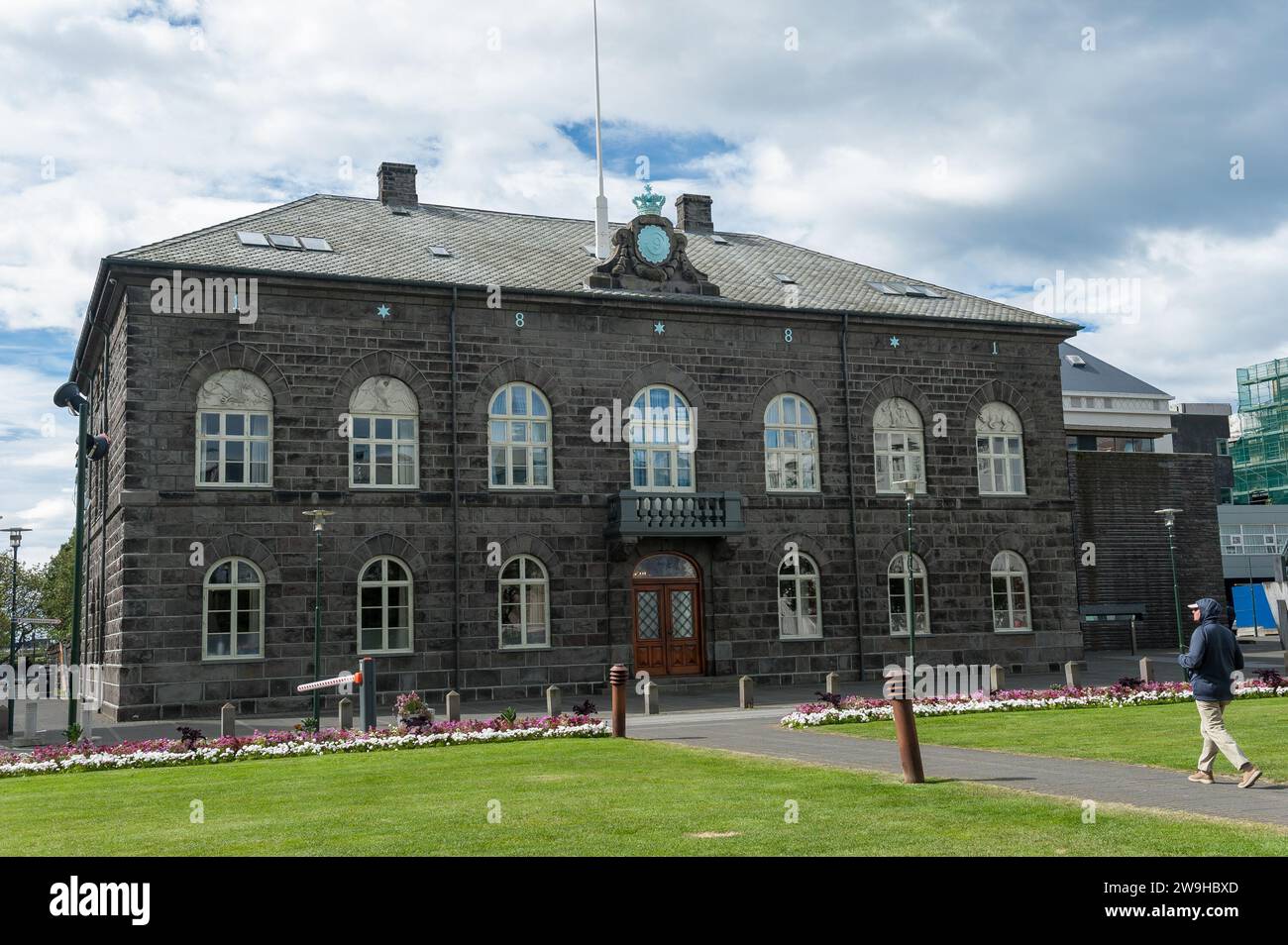 Parliament House, at Austurvöllur in Reykjavík, Iceland Stock Photo - Alamy