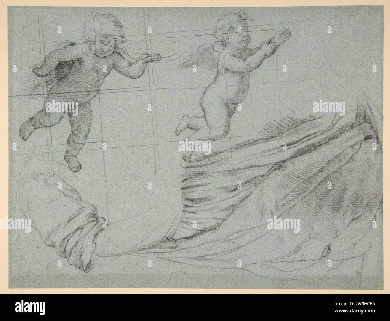 Two flying putti hi-res stock photography and images - Alamy