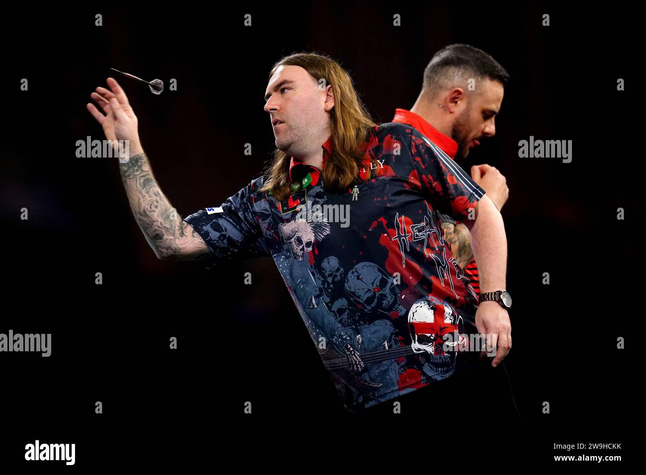 Ryan Searle during his match against Joe Cullen on day eleven of the ...