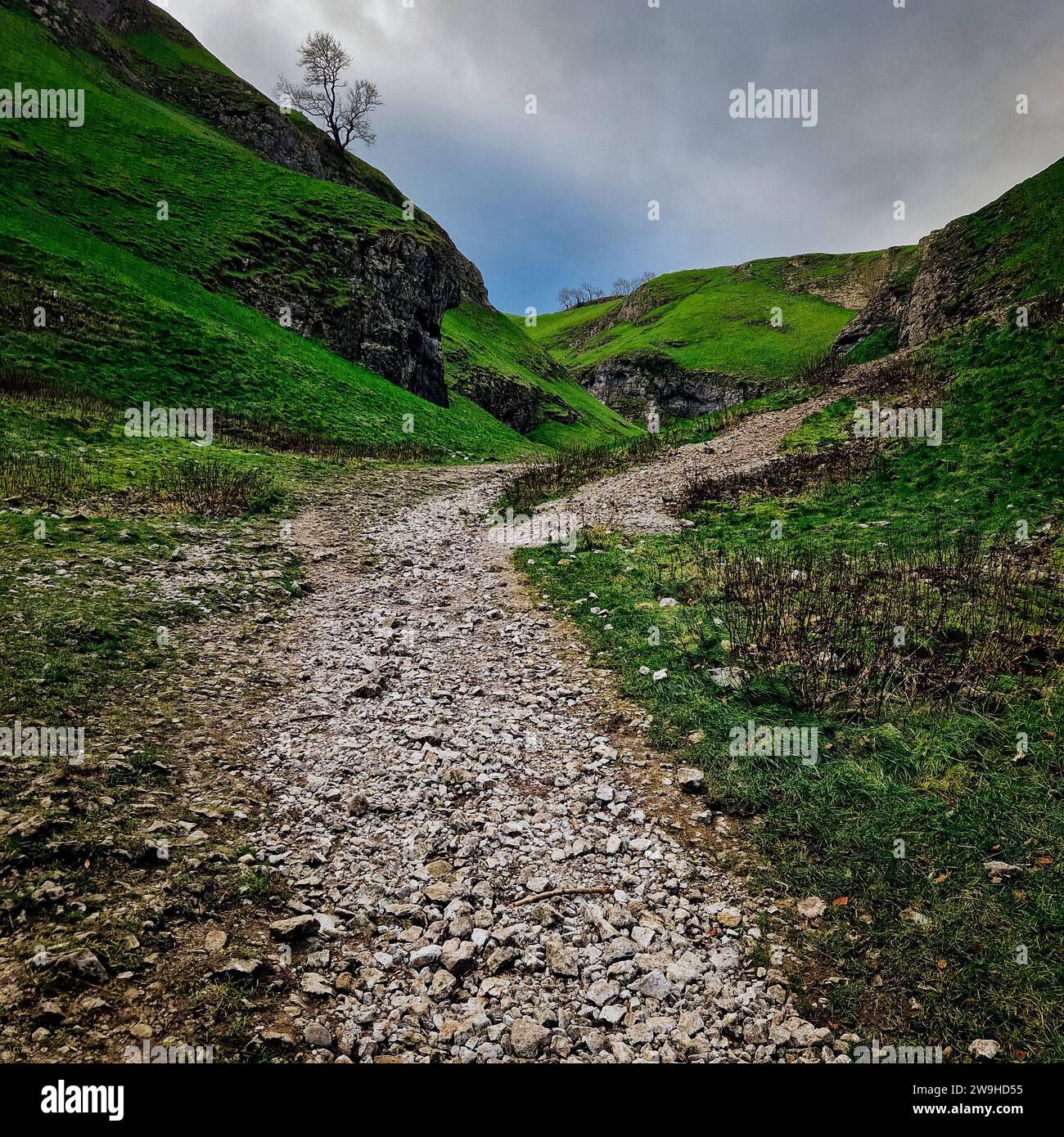 This trio of images captures the raw, untouched splendor of Cave Dale ...
