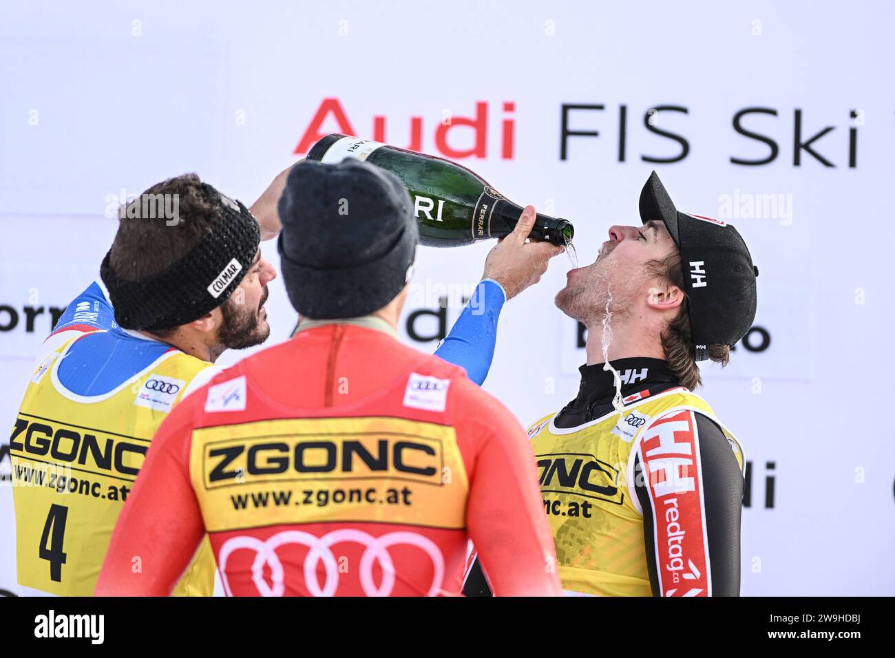 First place French Sarrazin Cyprien and second place Swiss Odermatt ...