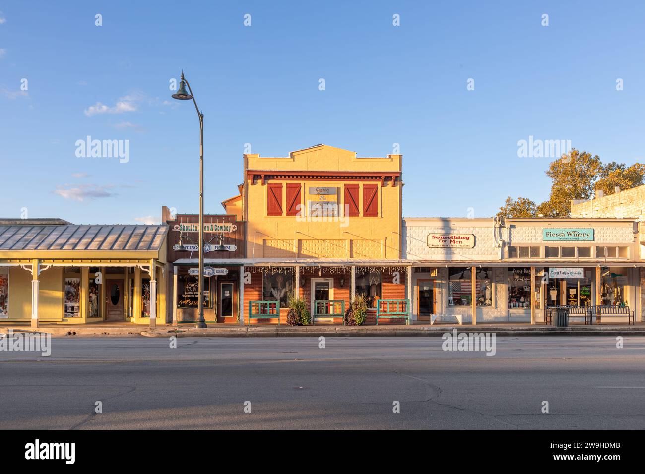 Fredericksburg, USA - November 2, 2023: The Main Street in ...