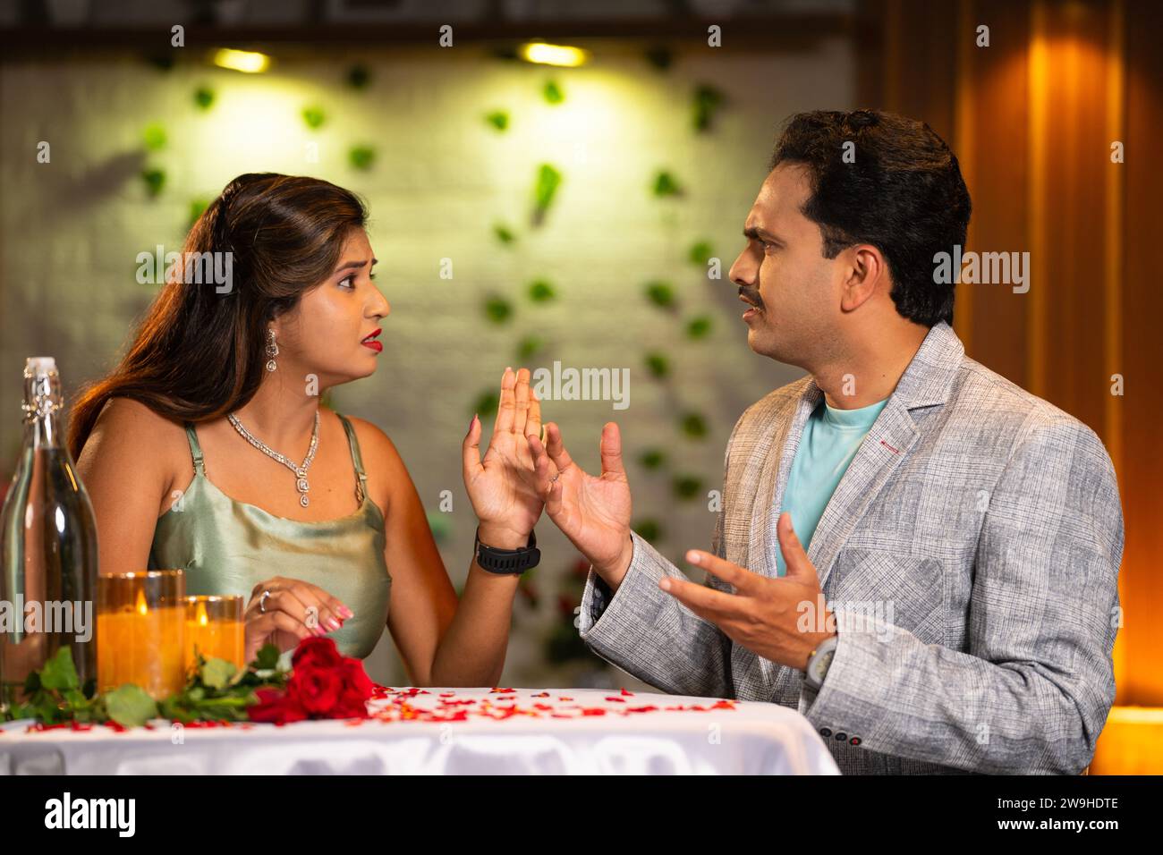 Two couples quarrel hi-res stock photography and images - Alamy