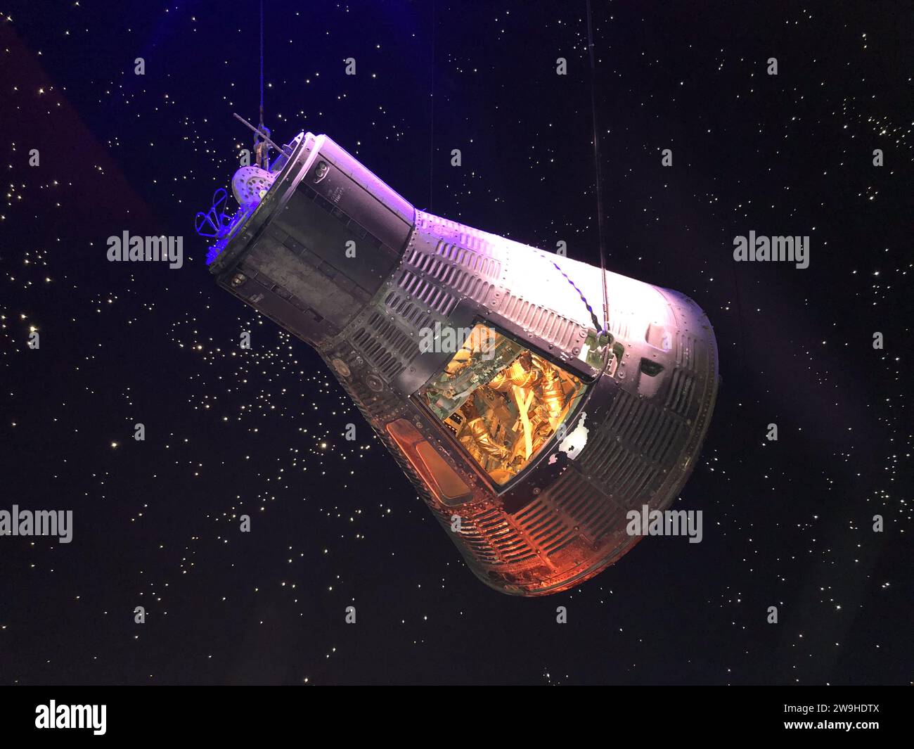 Houston, USA - October 22, 2023: Faith 7, the final Mercury spacecraft ...