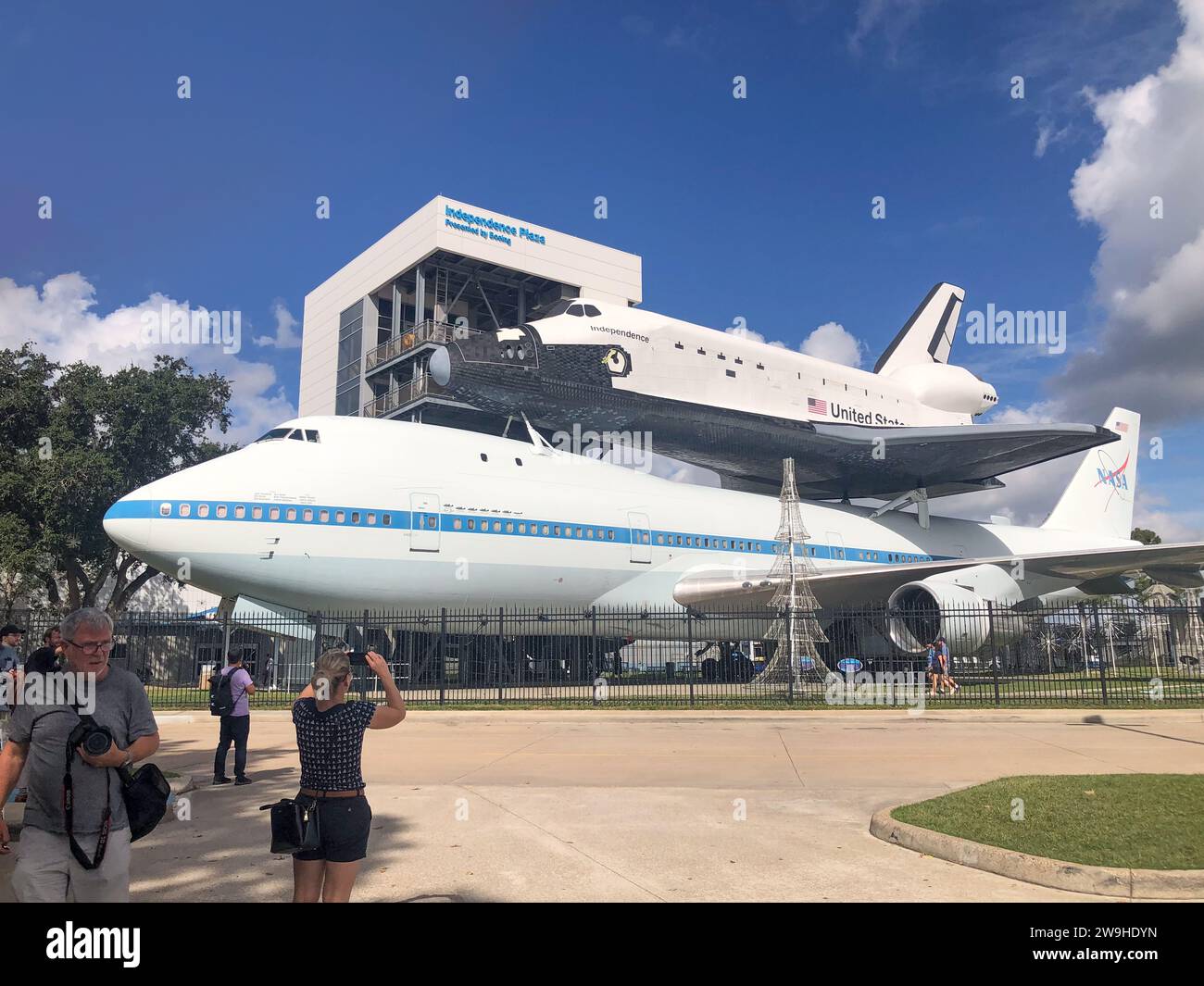 Houston, USA - October 21, 2023: Boeing 747-123 N905NA with replica ...