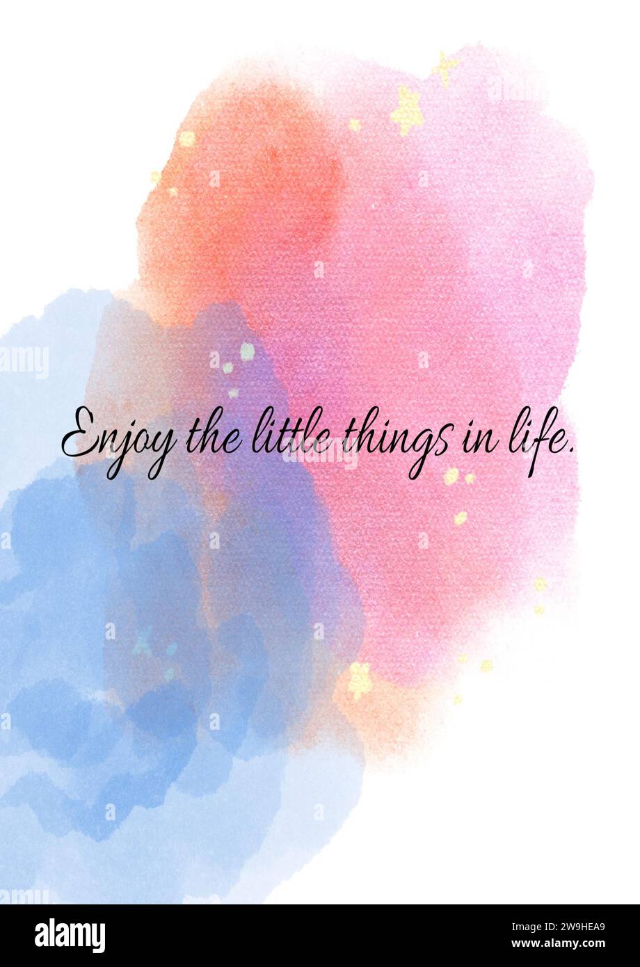 Enjoy the little things in life. Positive quote Stock Vector Image ...