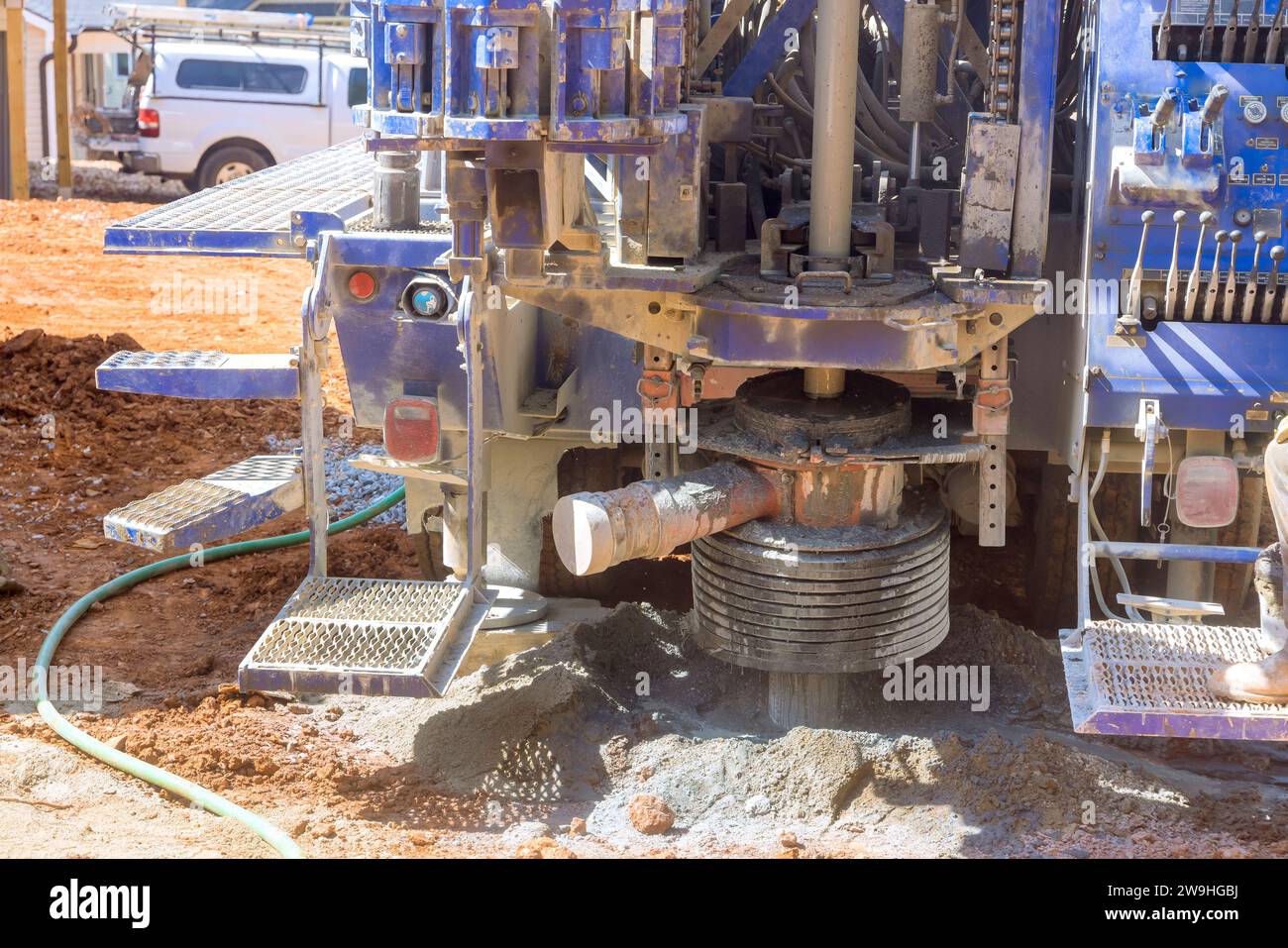 When drilling ground water hole from water supply to flow into an ...