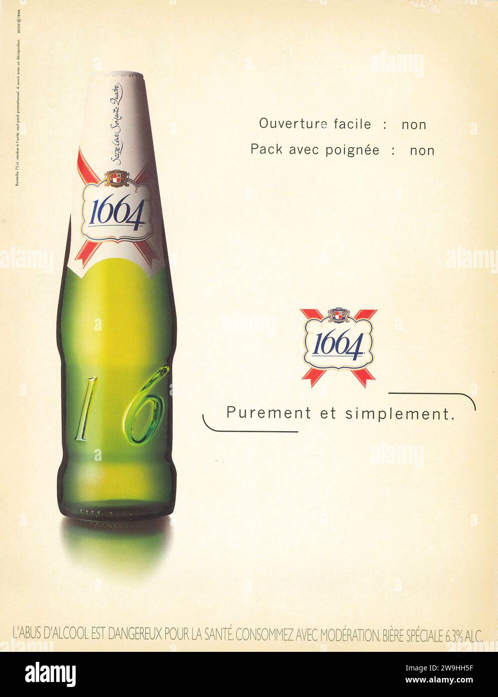 Vintage french ad 90s hi-res stock photography and images - Alamy