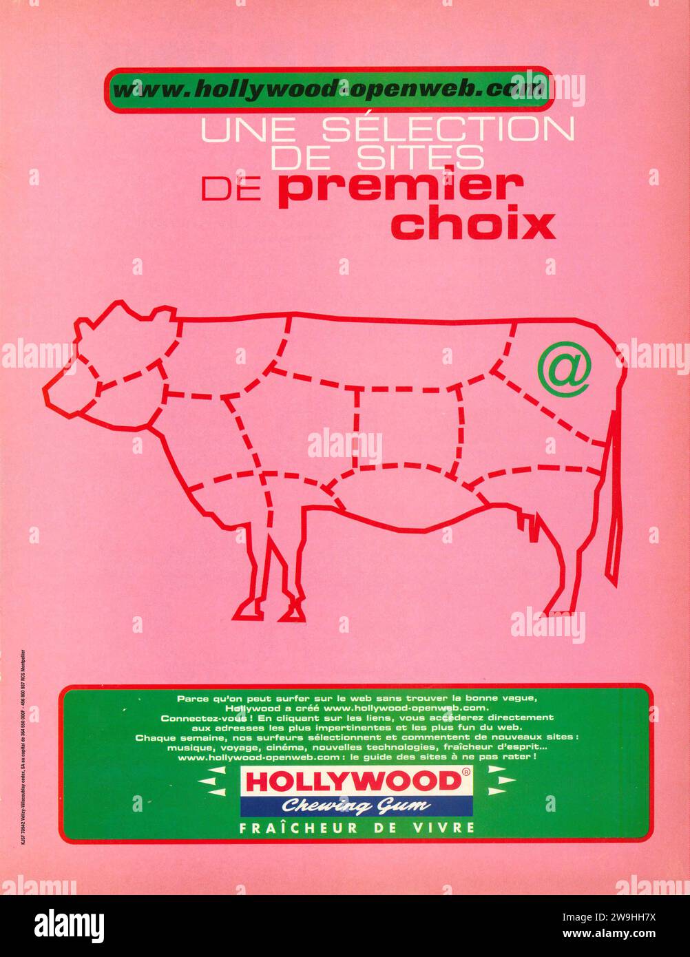 French advertisement of hollywood chewing gum hi-res stock photography ...
