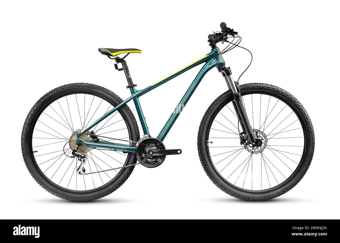 Riding bicycle on country road Cut Out Stock Images & Pictures - Alamy