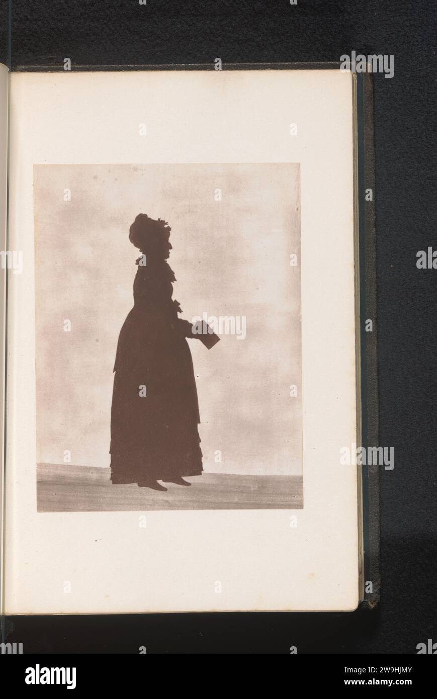 Photo production of a drawing, representing a silhouette of Anna Maria ...