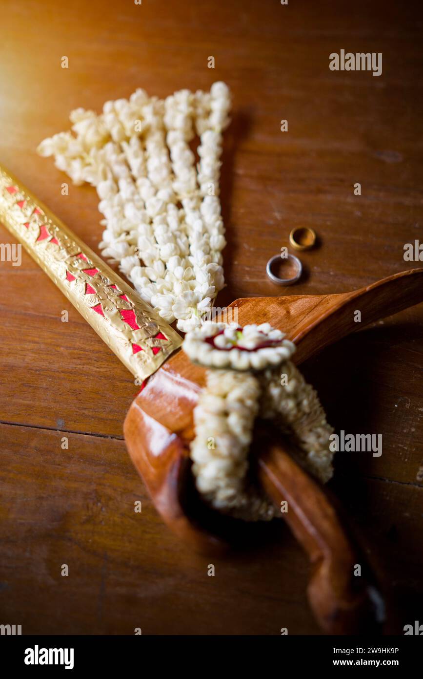 selective portrait focus on traditional Javanese Indonesian wedding ...