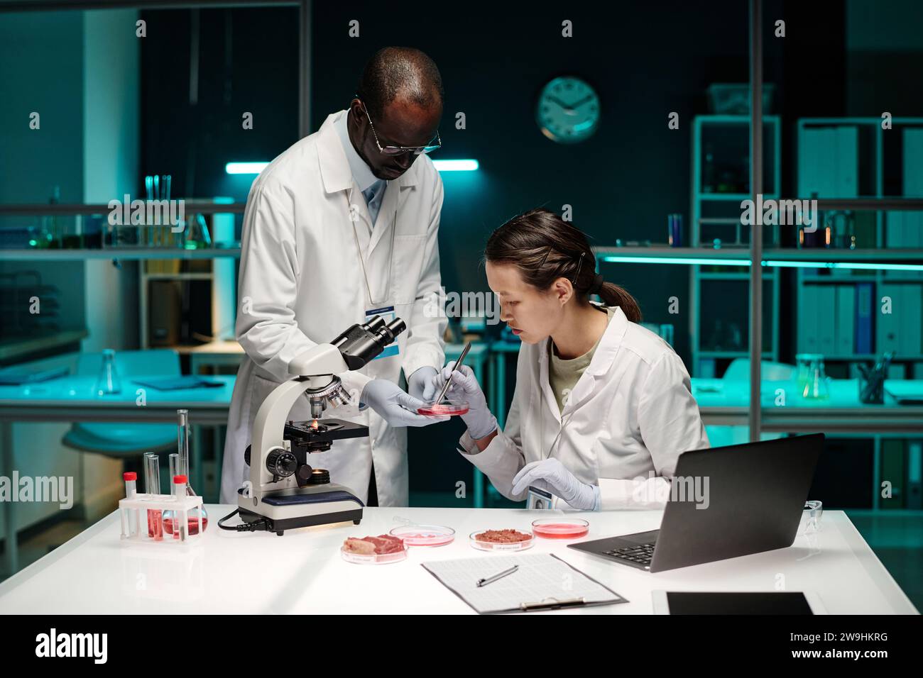 Full shot biracial female scientist hi-res stock photography and images ...