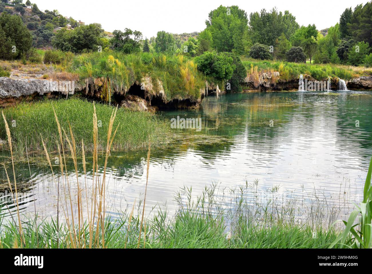 Laguna Lengua, karstic lagoon. Fall between Redondilla and Lengua ...