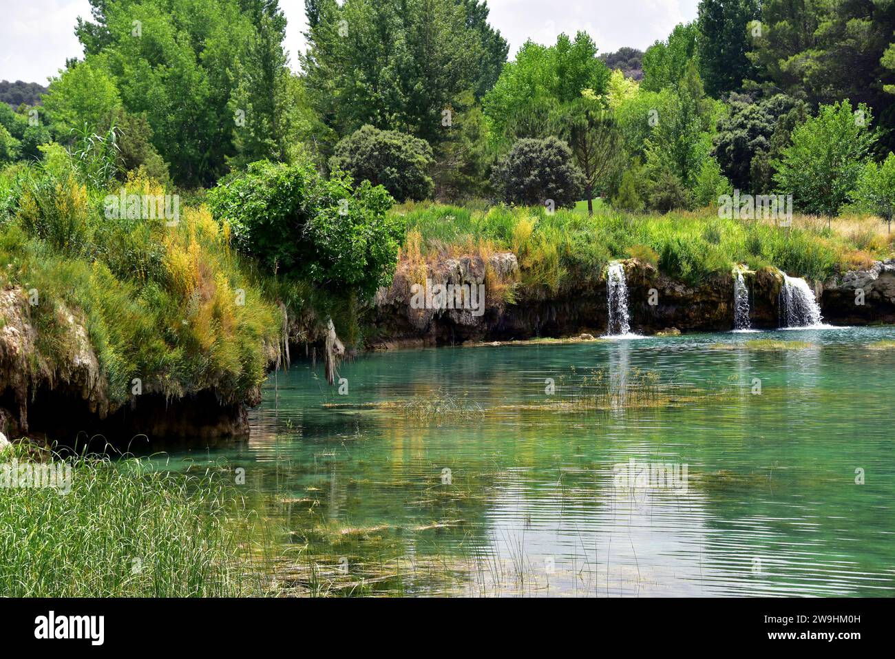 Laguna Lengua, karstic lagoon. Fall between Redondilla and Lengua ...