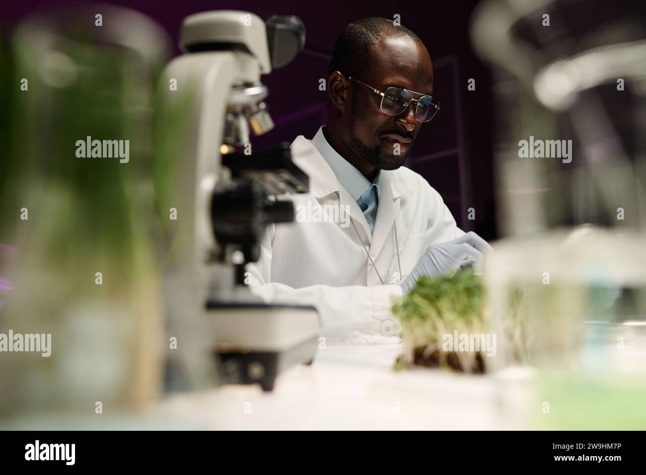 Medium shot black male scientist hi-res stock photography and images ...
