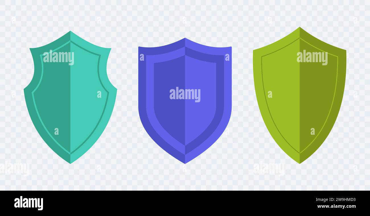 Shield icon. Security,flat vector illustration,set Stock Vector Image ...