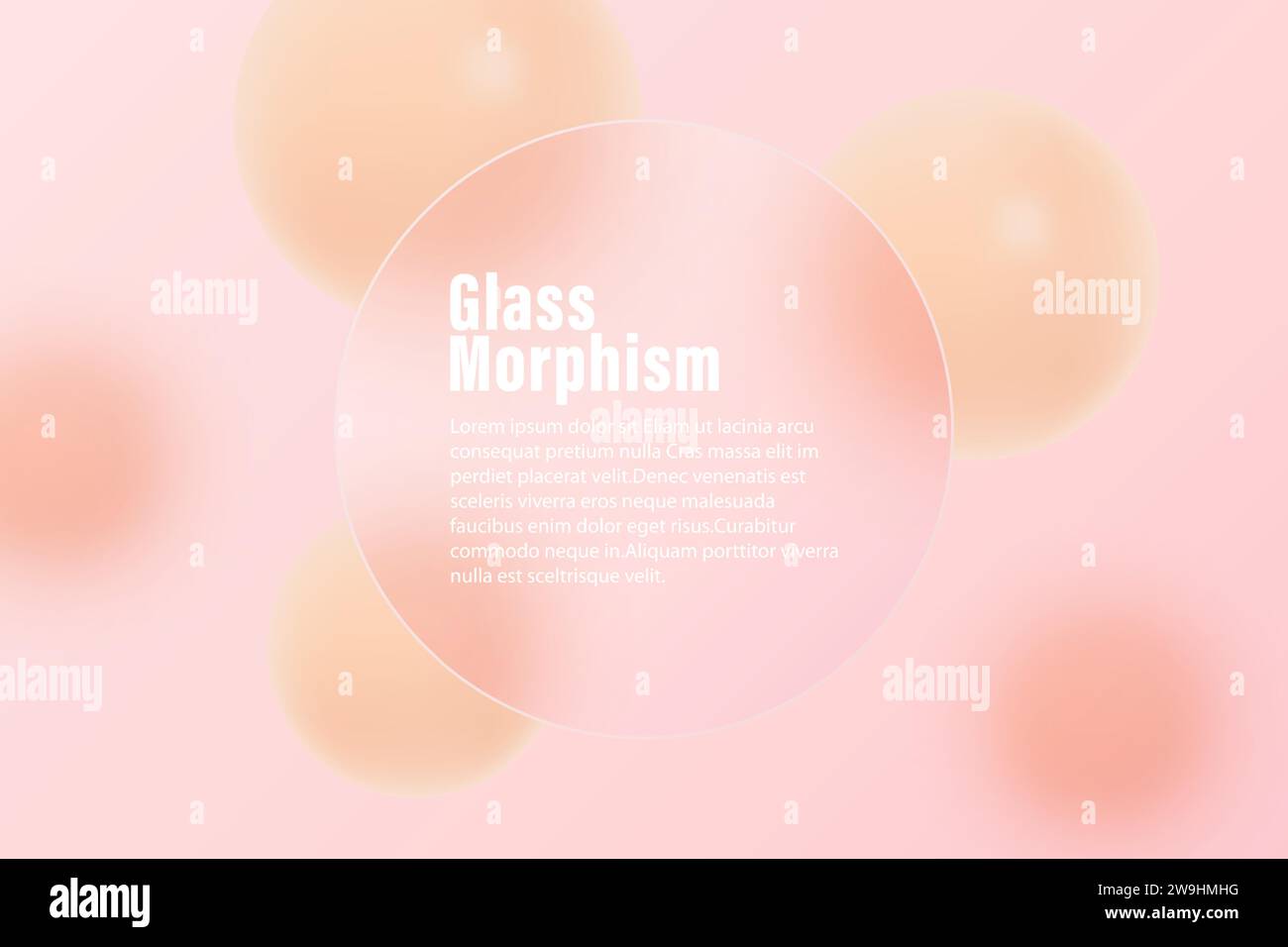 3D creative glass morphism background design. Transparent glass element ...