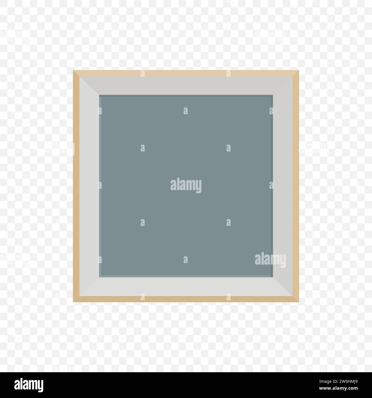 Square photo frame. Minimalistic detailed photorealistic frame. Graphic ...