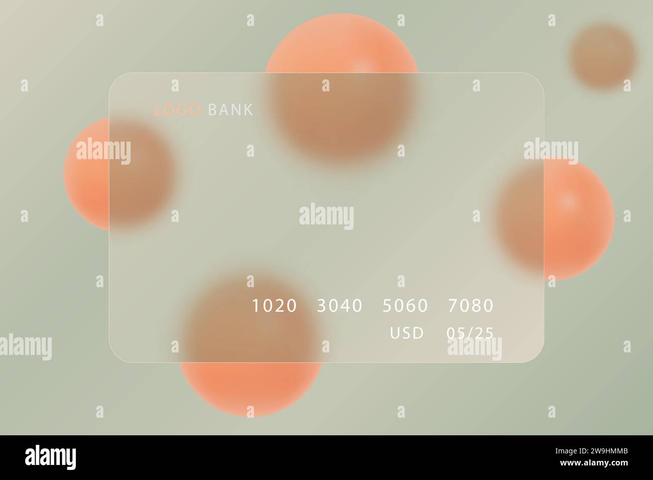 3D creative glass morphism background design. Transparent glass element ...