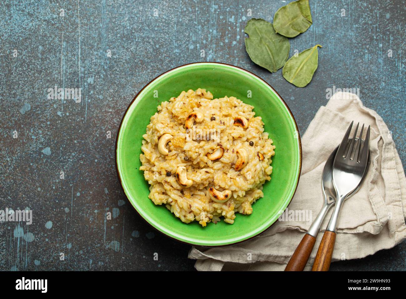 Ven Pongal (Khara Pongal), traditional Indian savoury rice dish made ...