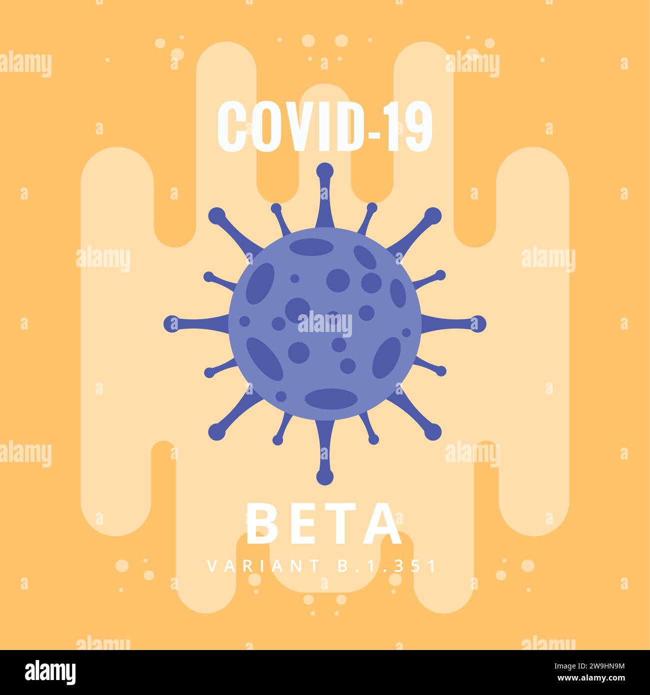 Colored covid poster beta variant Vector Stock Vector Image & Art - Alamy