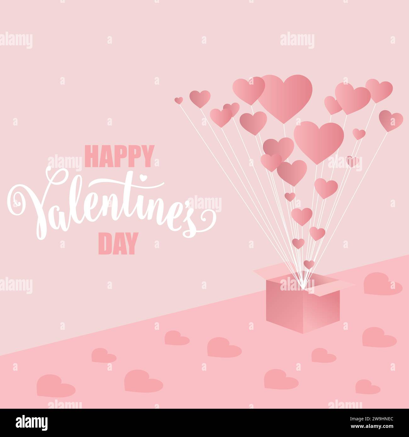 Heart shapes balloon Stock Vector Images - Alamy