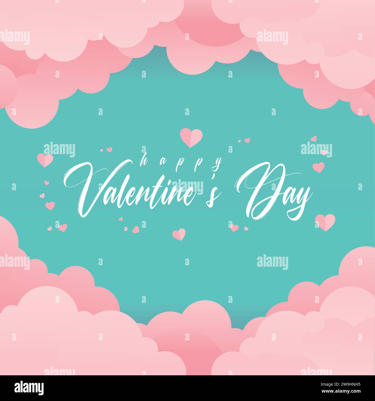 Valentine cloud text in Stock Vector Images - Alamy