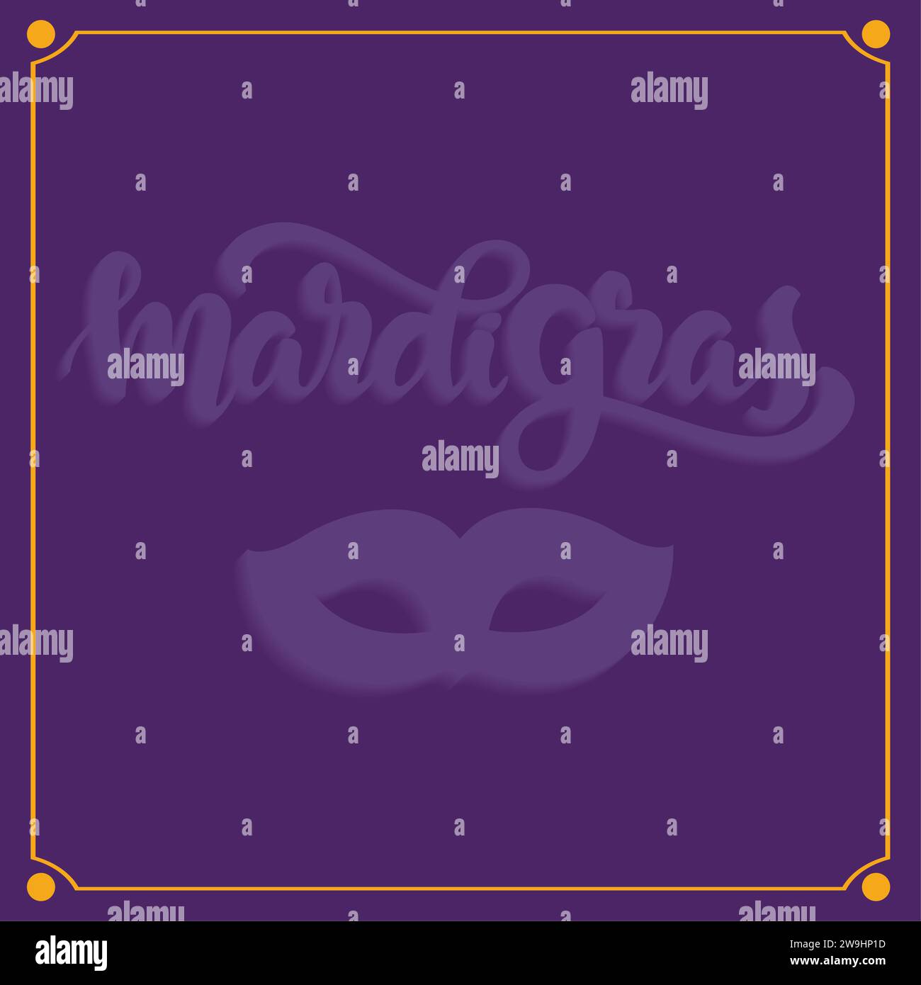 Mardi gras invitational poster silhouette of carnival mask Vector Stock ...