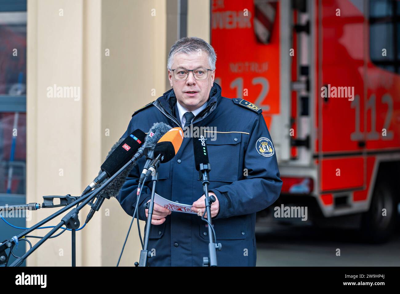 28.12.2023,Berlin, Pressekonferenz zum Jahreswechsel 2023/2024, die ...