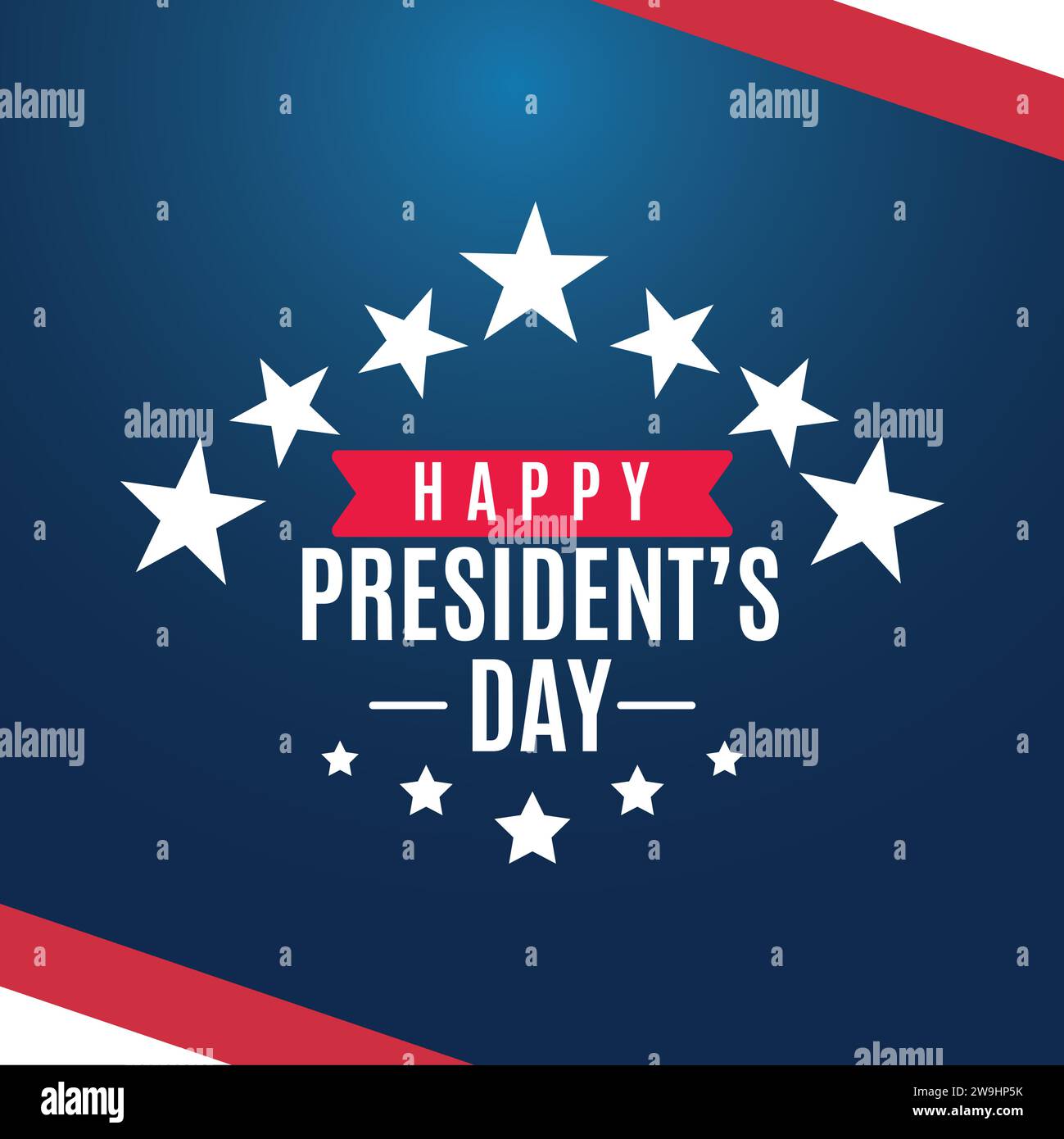 Colored president day template with stars Vector Stock Vector Image ...