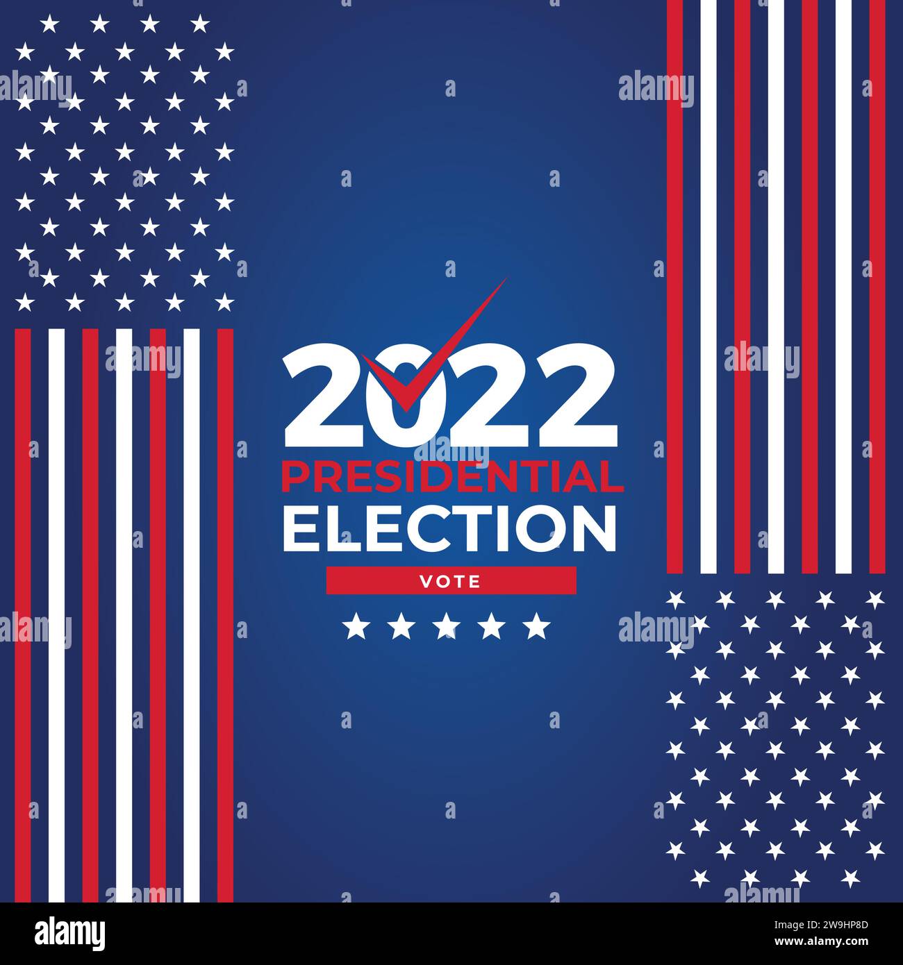 Election day card Flag of United States Vector Stock Vector Image & Art ...