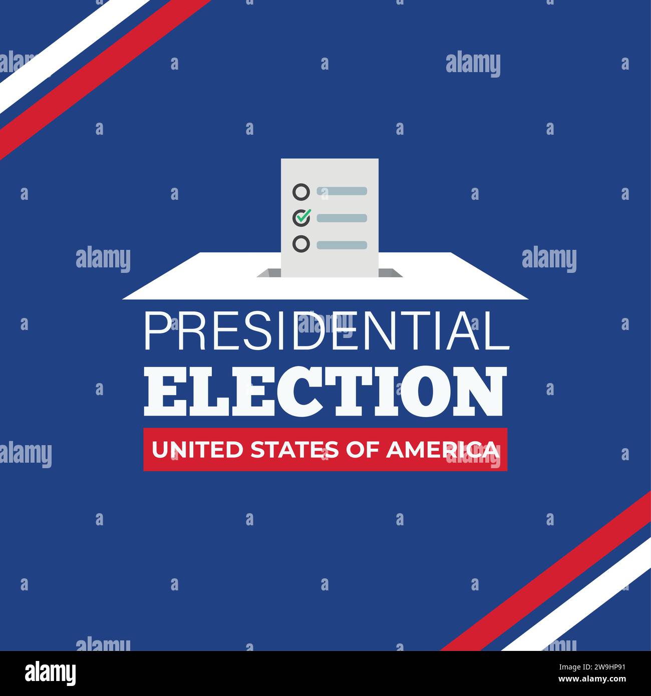 Election day card Flag of United States Vector Stock Vector Image & Art ...