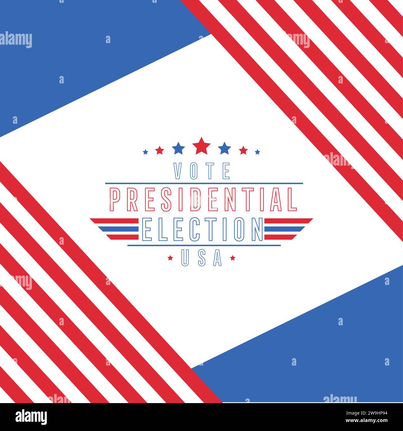 Election day card Flag of United States Vector Stock Vector Image & Art ...