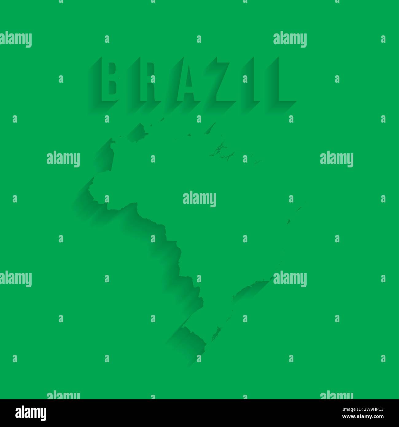 Brazil country poster Map of brazil Vector Stock Vector Image & Art - Alamy