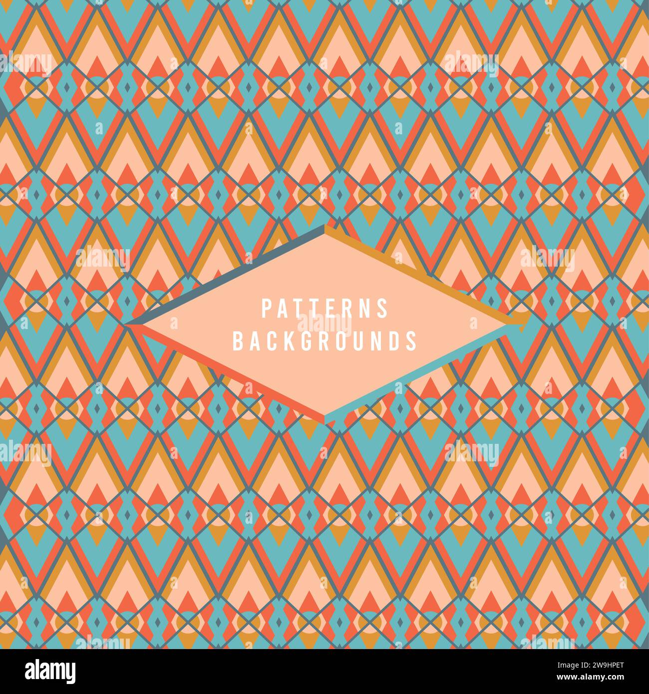 Colored textured background with pattern Vector Stock Vector Image ...