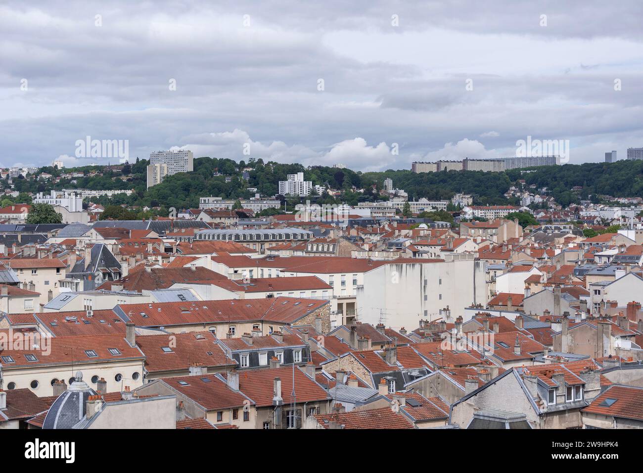 Nancy, France - View of Nancy from the Nancy Cathedral and the skyline ...