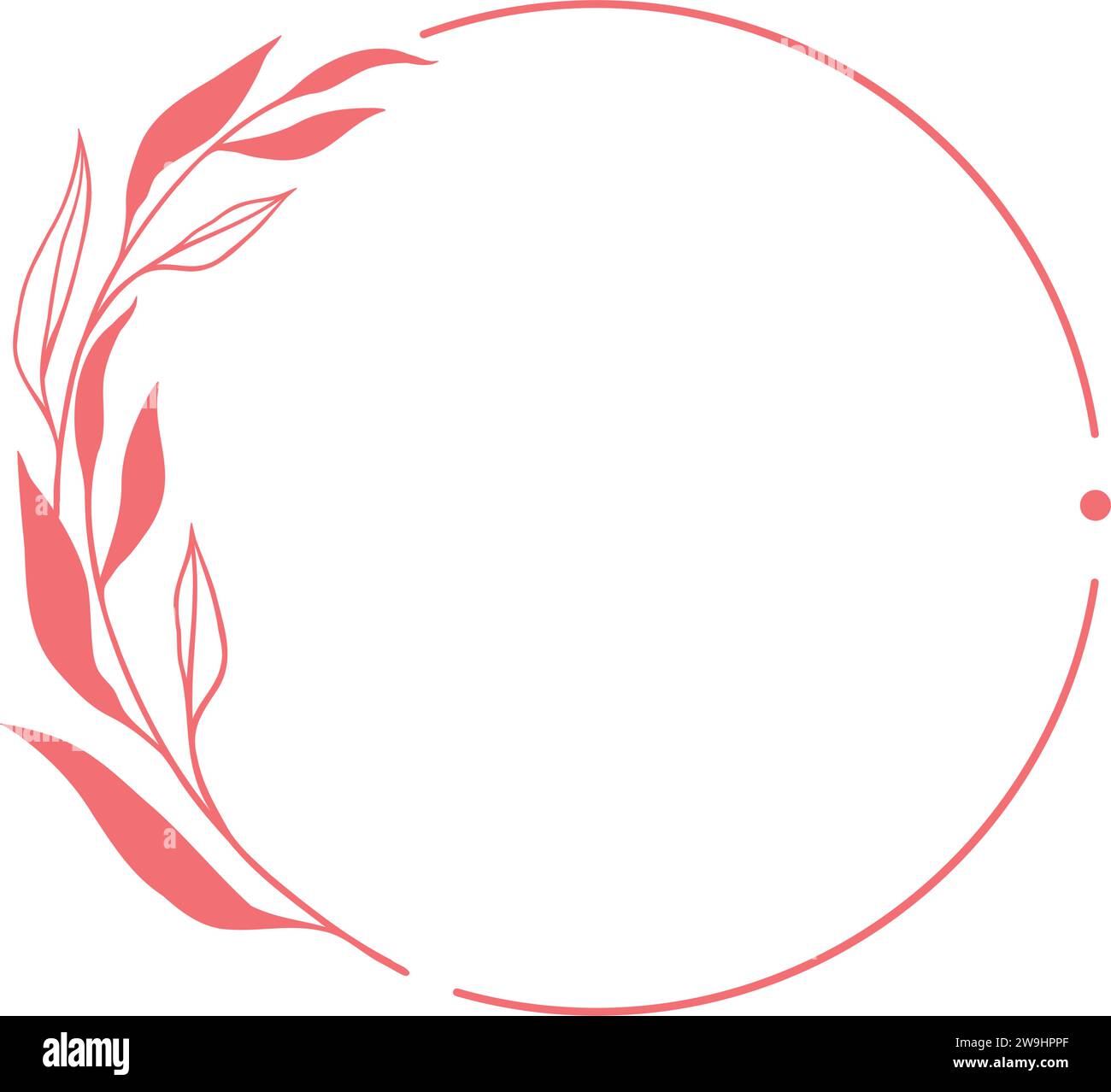 Leaves wedding invitation in Stock Vector Images - Alamy