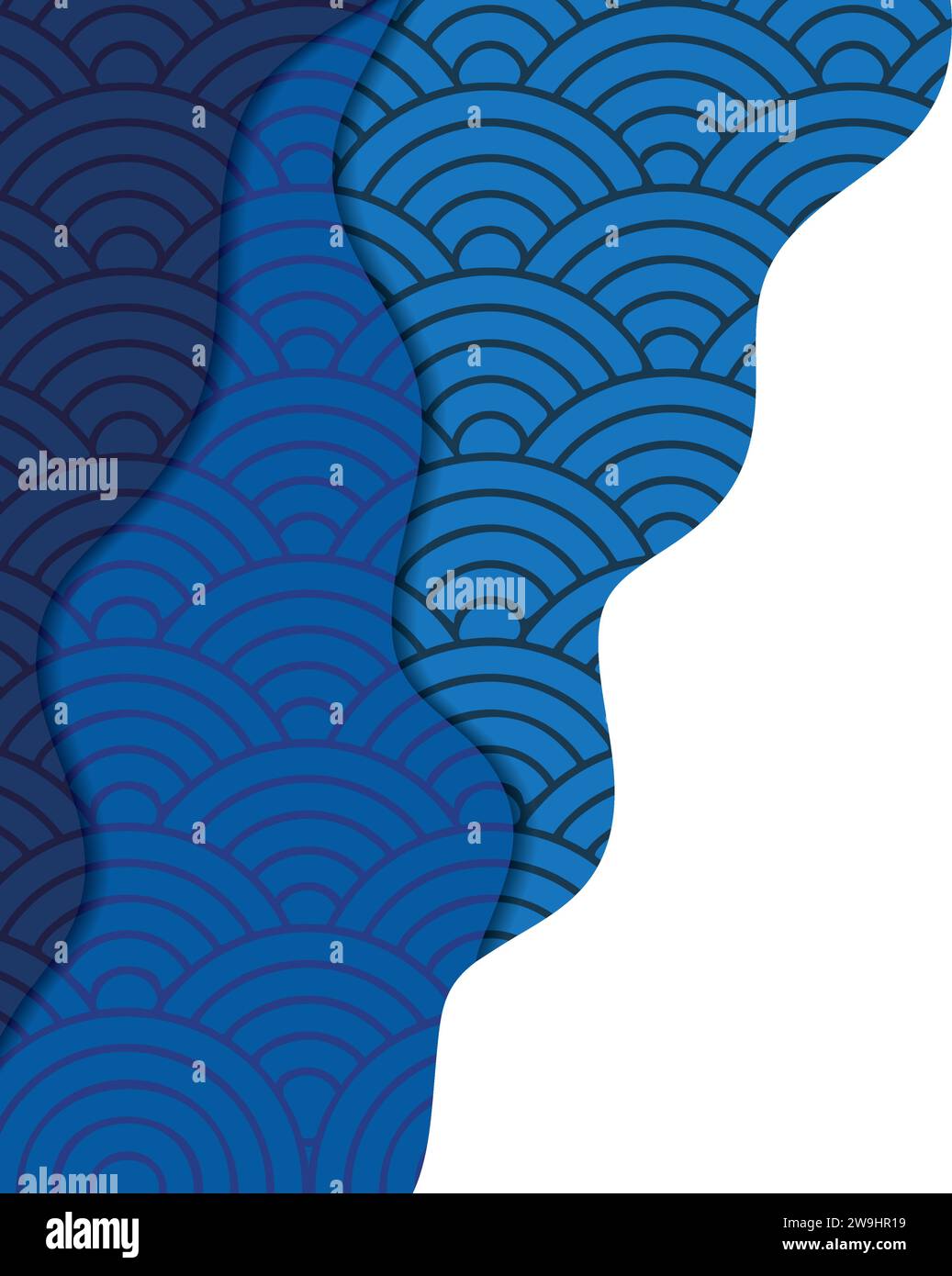 Textured blue background with different layers Vector Stock Vector ...