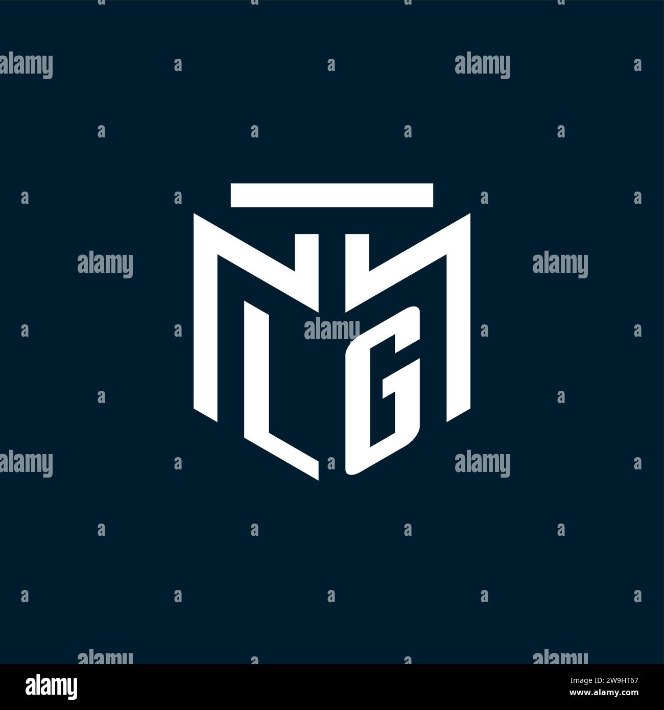 LG monogram initial logo with abstract geometric style design inspiration Stock Vector Image ...