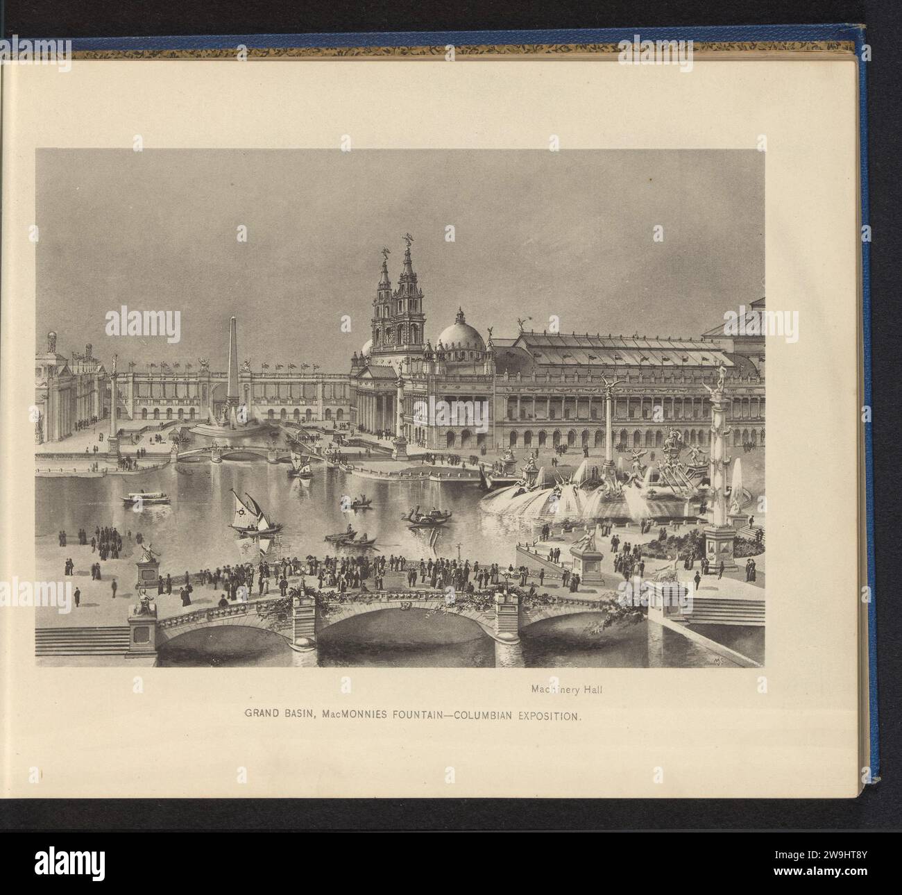 Photo production of a drawing of the World's Columbian Exposition in ...