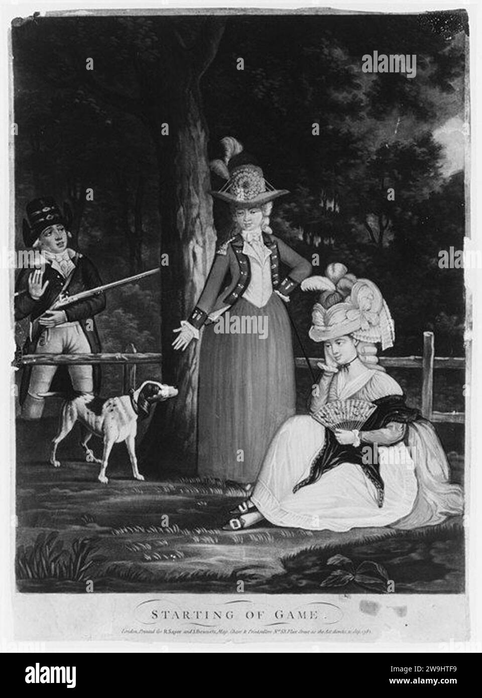 Starting of Game 1971 by Robert Sayer Stock Photo - Alamy