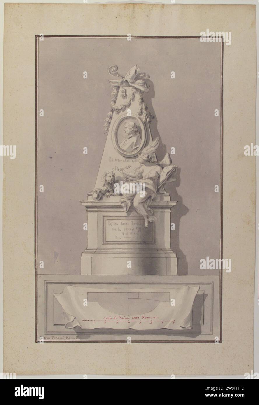 Design for a Tomb 1966 by Pietro Bracci Stock Photo - Alamy